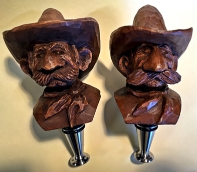 Otto Preske carve - Niles Bottle Stoppers